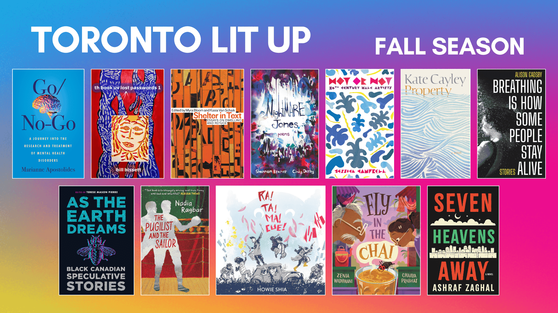 Announcing the Fall Season of Toronto Lit Up - TIFA